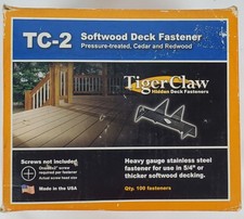 F-001-tc1x Tc1 Coated Steel Hidden Deck Fastener 90pcs by Tiger Claw ...