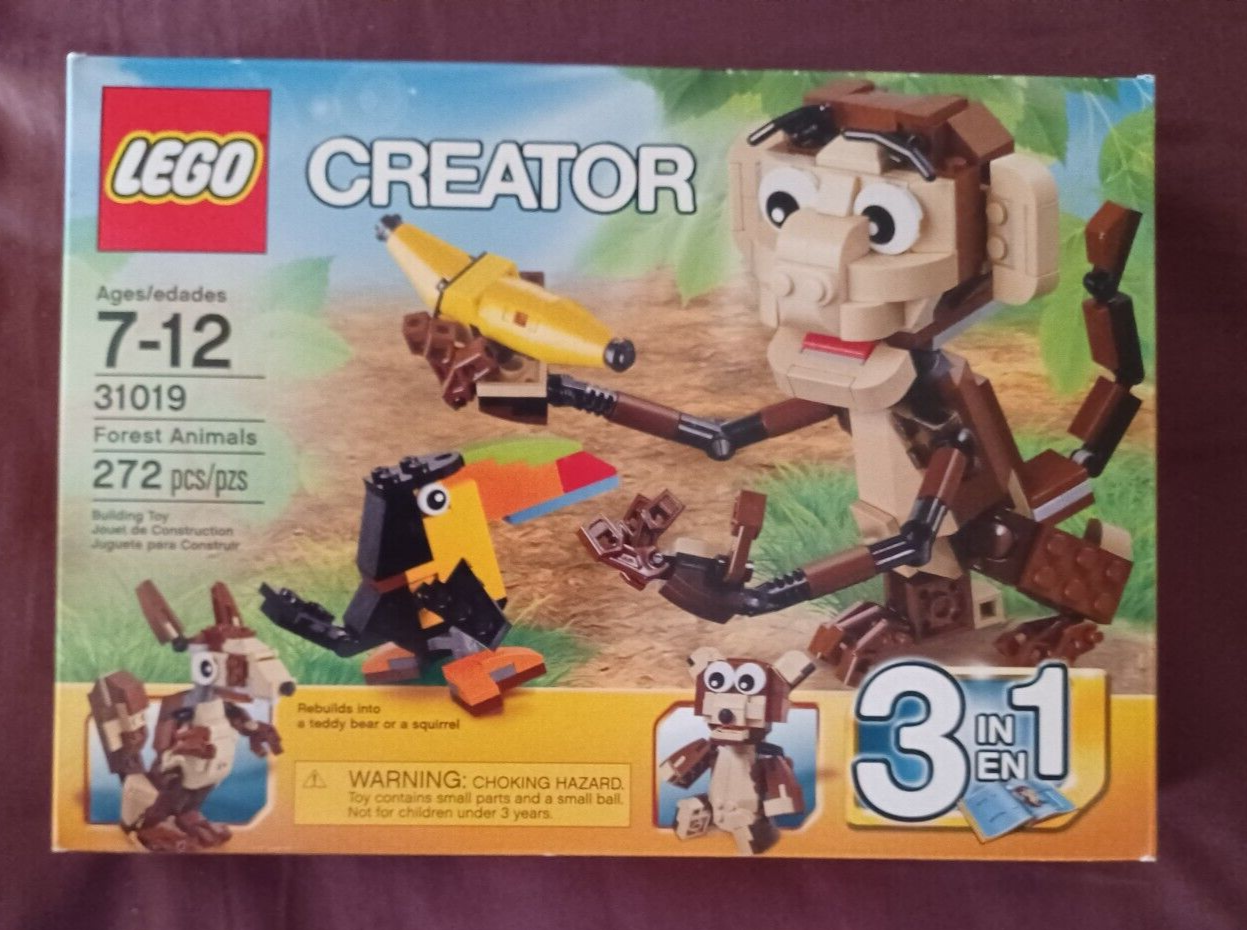 Lego Creator Forest Animals Set, # 31019, 272 Pcs, Factory Sealed ...