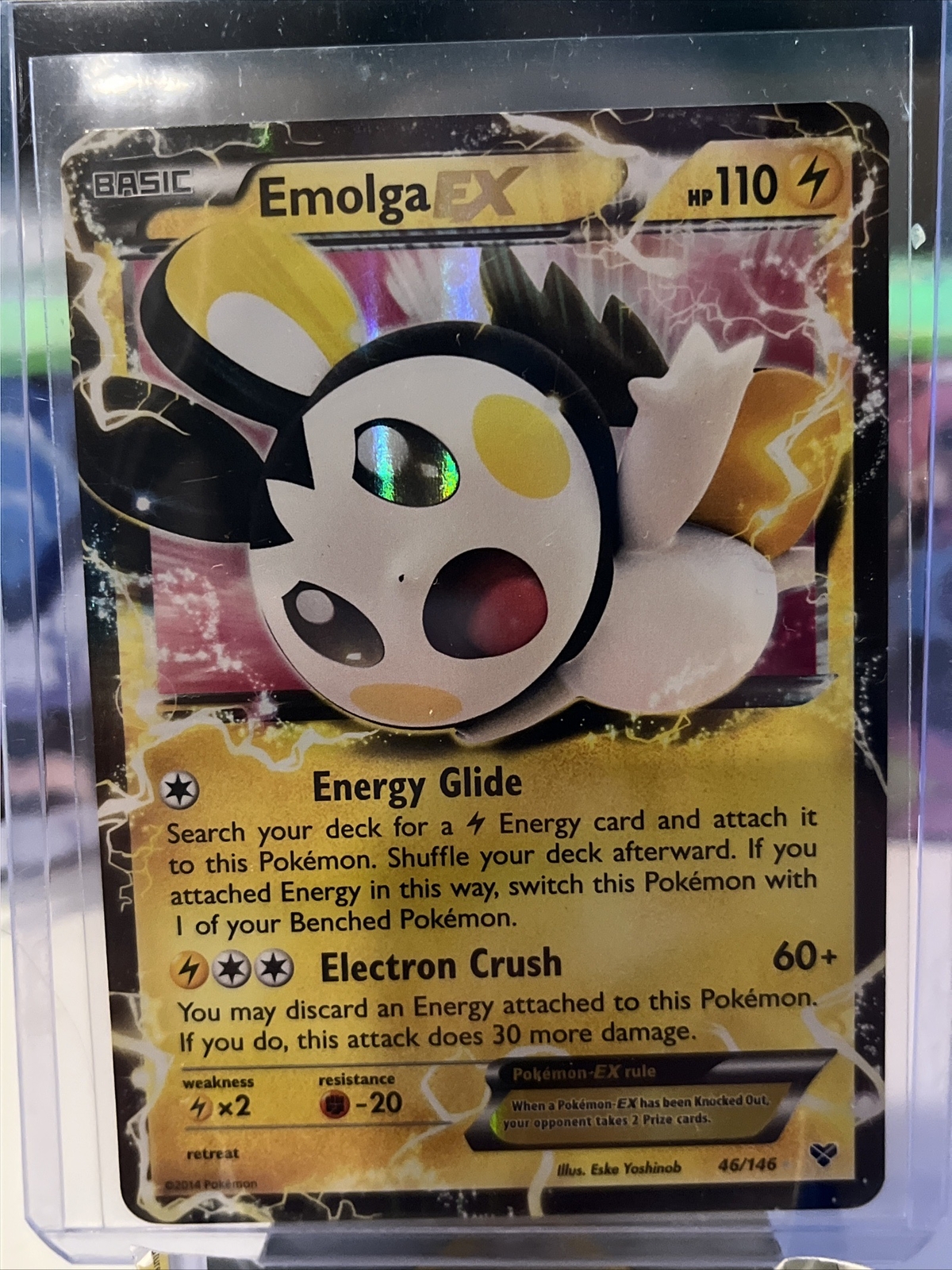 Pokémon TCG Emolga-EX XY 46/146 Holo Holo Rare EX LP | eBay
