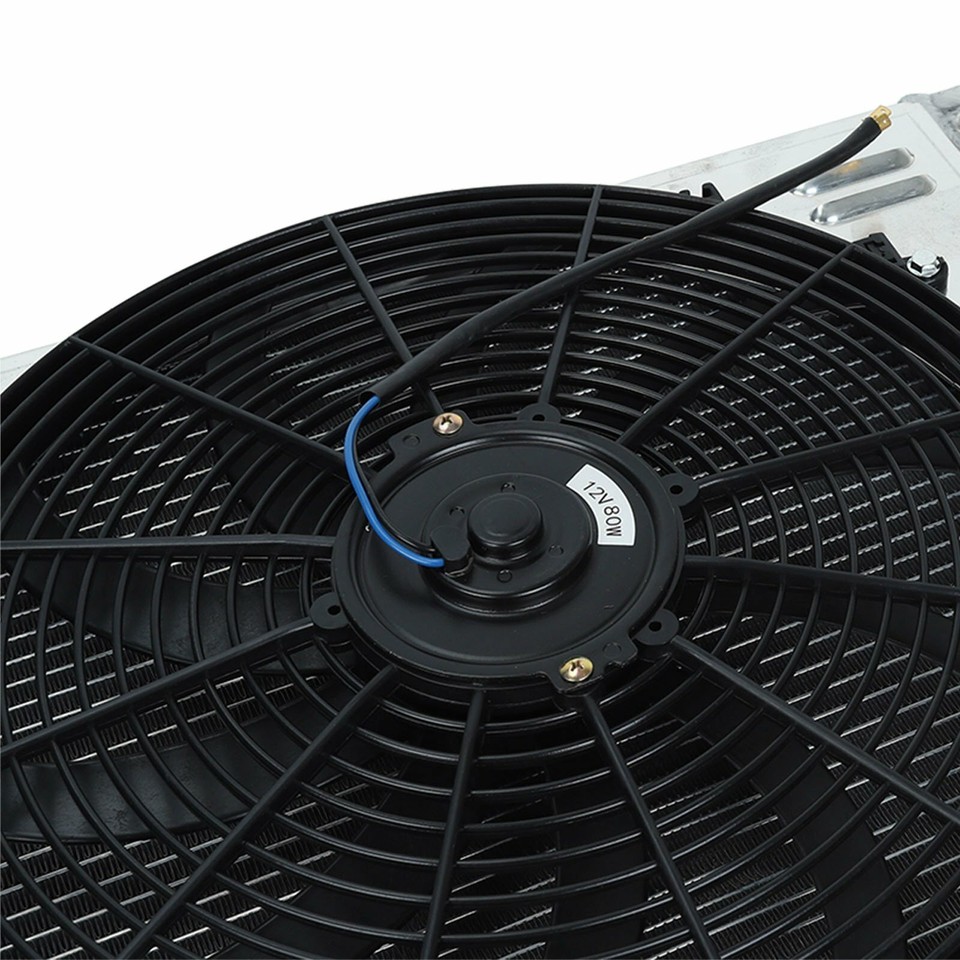 Radiator 3Row+Shroud Fan+Relay For 68-74 Chevy Nova 70-81 Camaro 75-87 ...