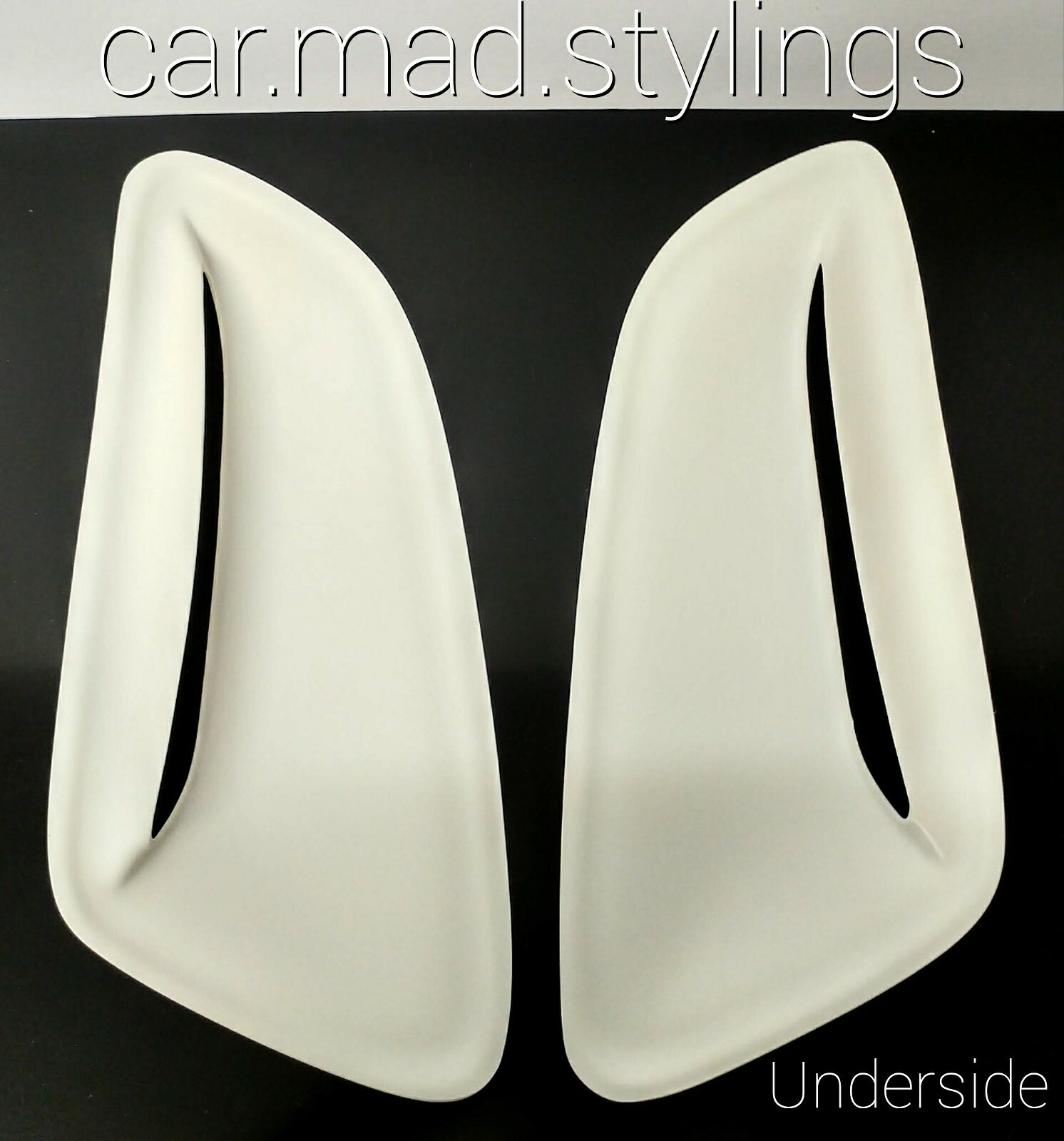Astra GSI Style White Plastic Bonnet Vents/Scoop/Air Intake/VXR/Vectra ...