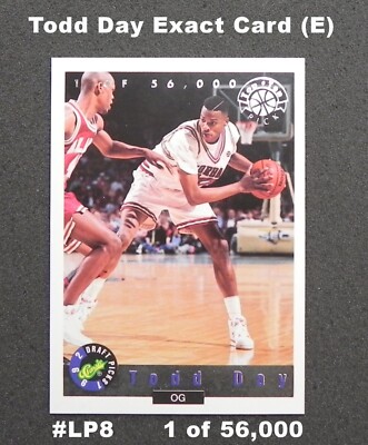 TODD DAY 1992 Draft Picks Rookie Card #LP8 _ Exact Card (E) _ 1 of ...