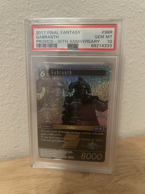 2017 Final Fantasy Promos 30th Anniversary Gabranth 1-098R GEM MT PSA ...