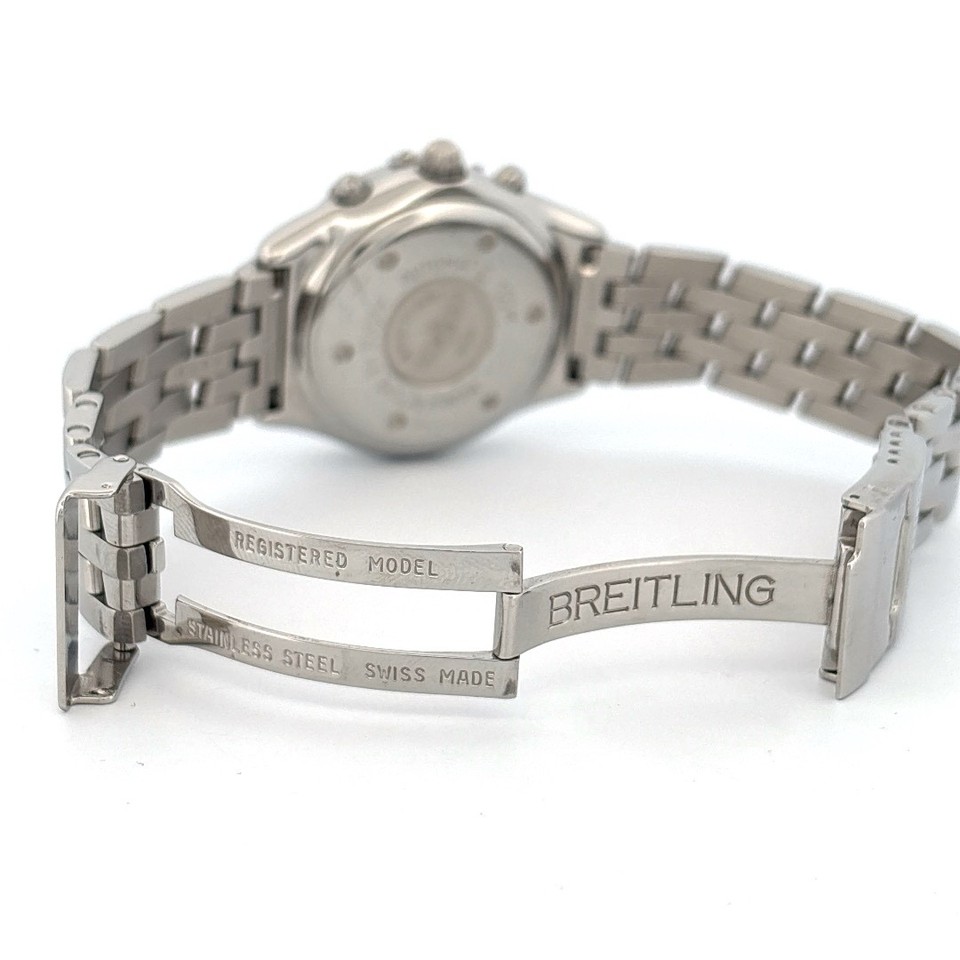 Breitling Chronomat A30012 Blue Dial Automatic Chronograph 38mm Men’s Watch | eBay