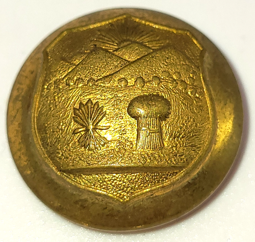 Antique Ohio State Seal Uniform Button 1870-1890s No Shank | eBay