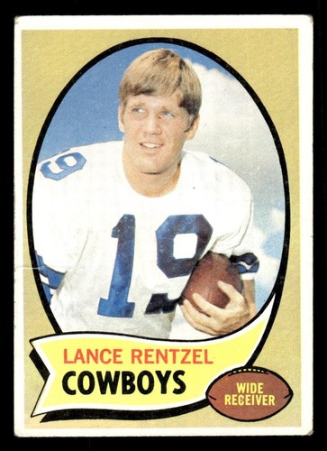 1970 TOPPS LANCE RENTZEL 113 VG WHITE NAME FOOTBALL DALLAS COWBOYS | eBay