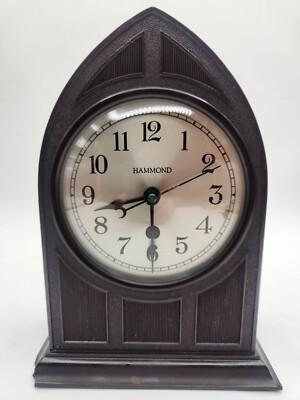 Hammond Clock Co. Electric Design Mantel / Alarm Clock - Vintage | eBay