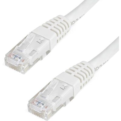 StarTech.com 6ft CAT6 Ethernet Cable - White CAT 6 Gigabit Ethernet ...