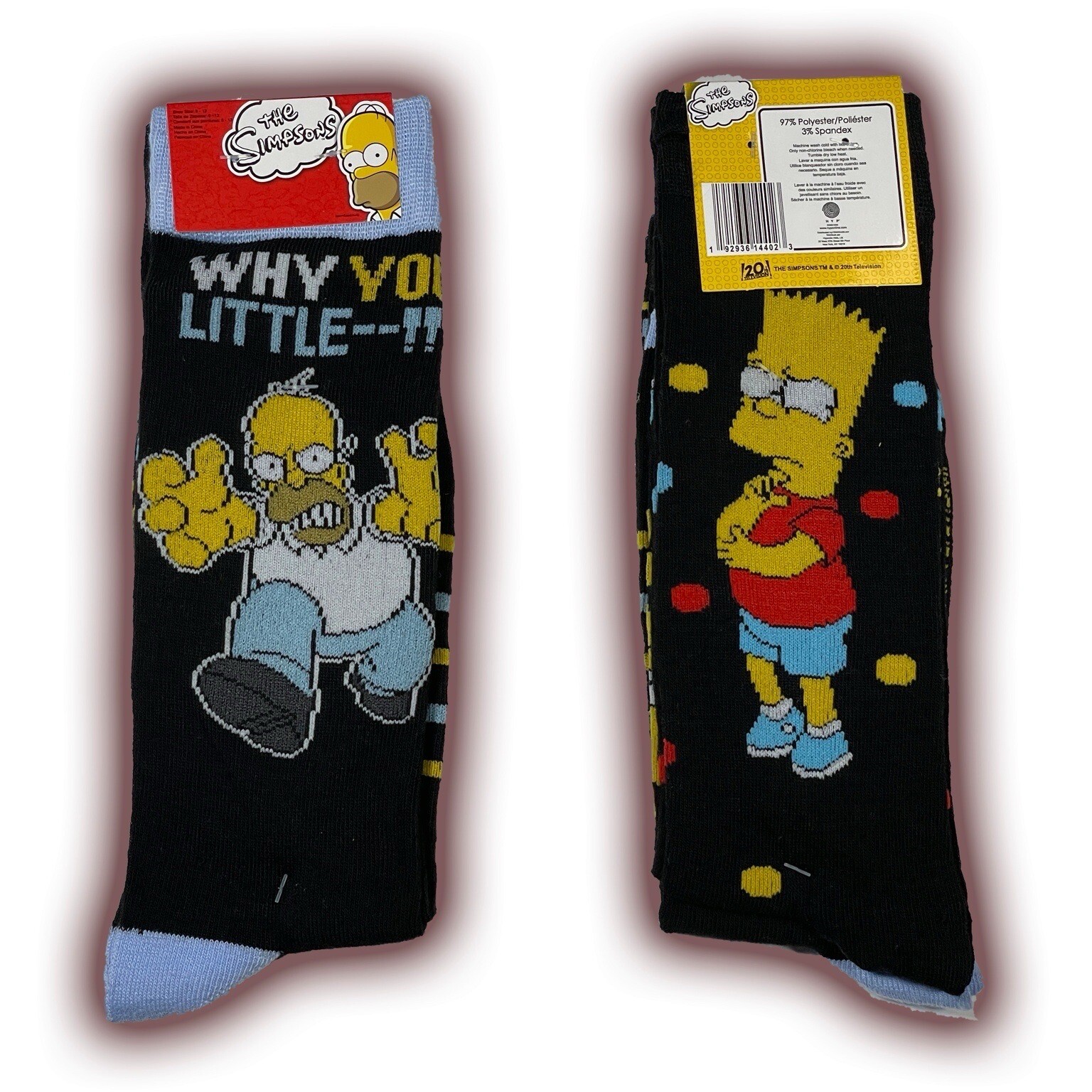 The Simpsons Socks - 2 PAIRS 🧦🧦 Homer & Bart Simpson | Fast Shipping ...