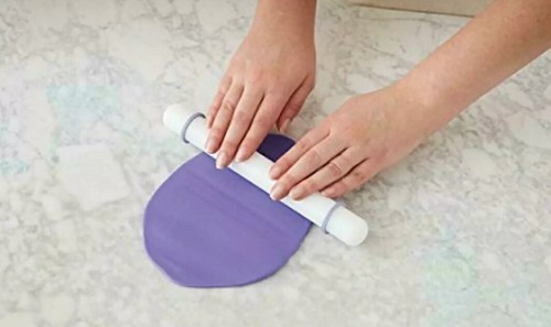 Lot Of 2 Wilton Plastic Fondant Rolling Pin, Includes 1/8" and 1/16 ...