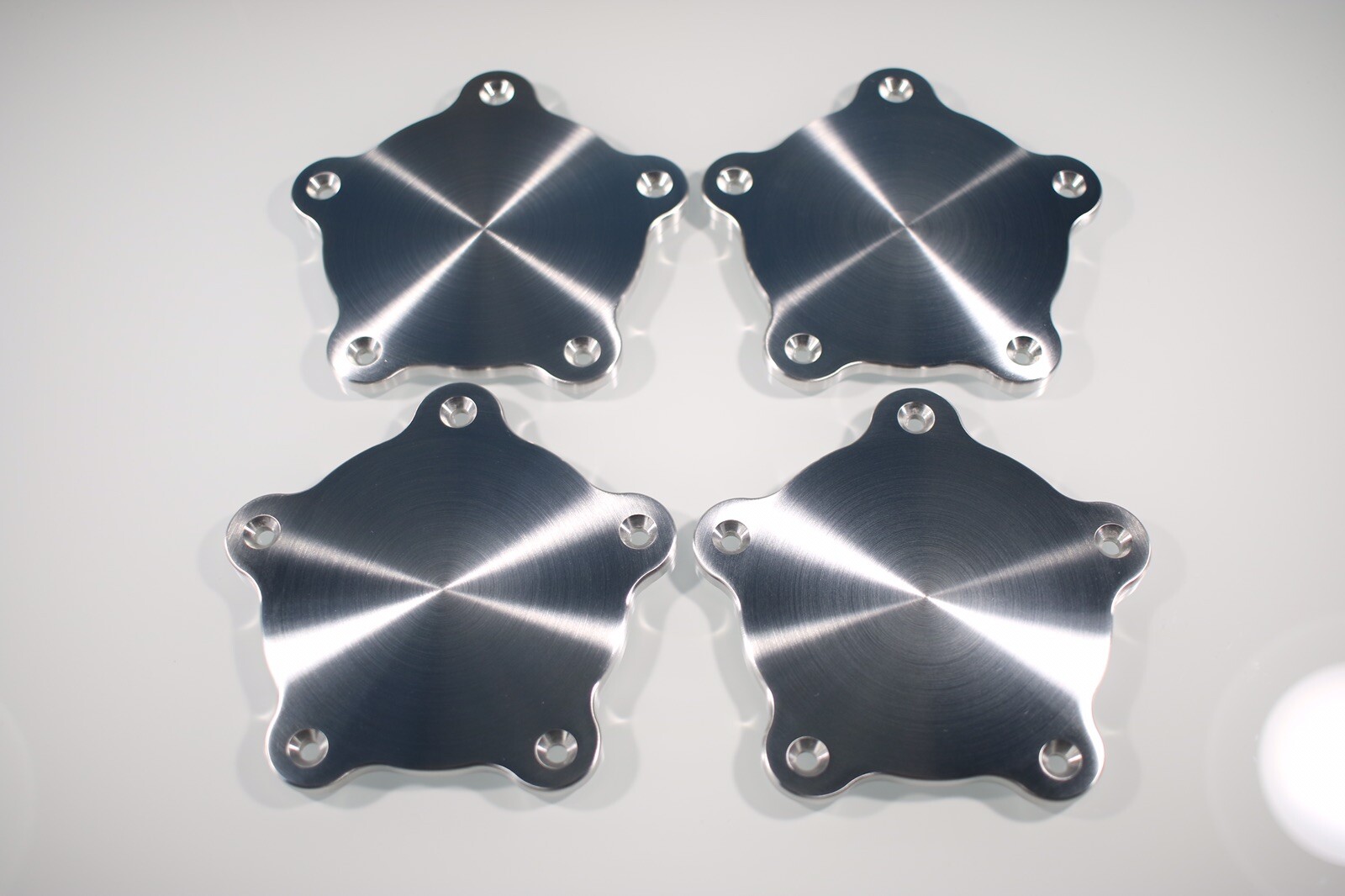 Flat Center Cap Set American Racing Torq Thrust 1/4” Tall Brushed ...