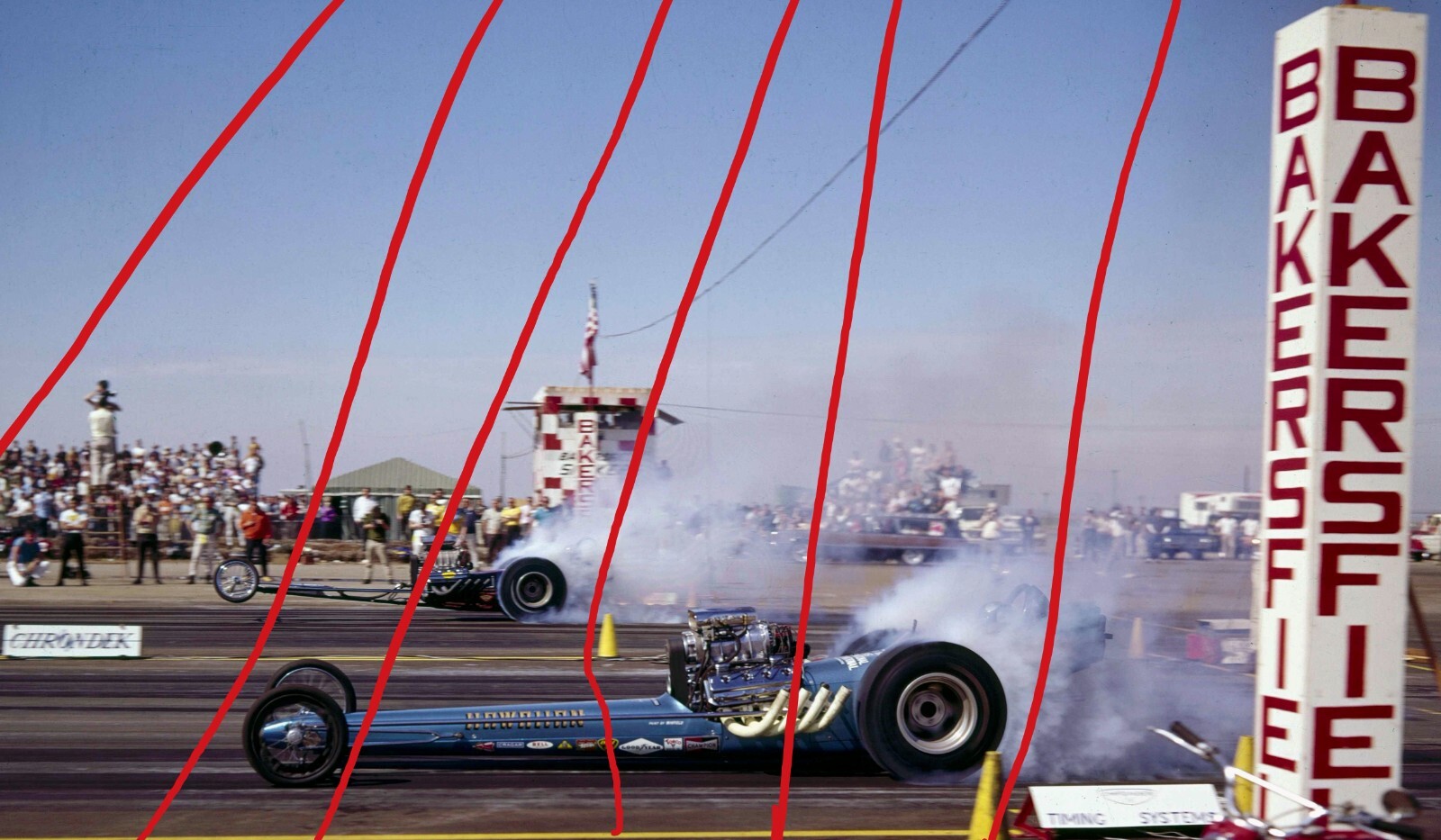 Mike Snively/Roland Leong's "Hawaiian" AA/FD 1967 Famoso 12 x 18 Color ...