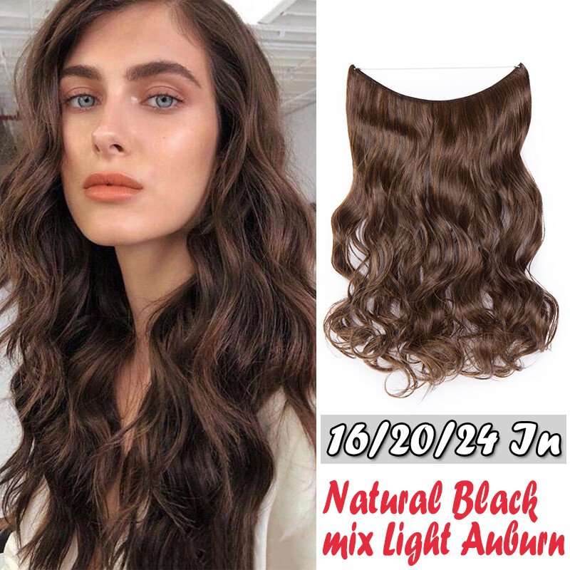 100% Natural As Human Thick Invisible Wire Softs Secret Wire In Hair ...