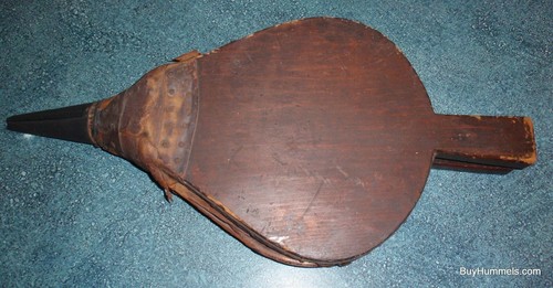Primitive Early Antique Wood Leather And Brass Fireplace Bellows OLD ...