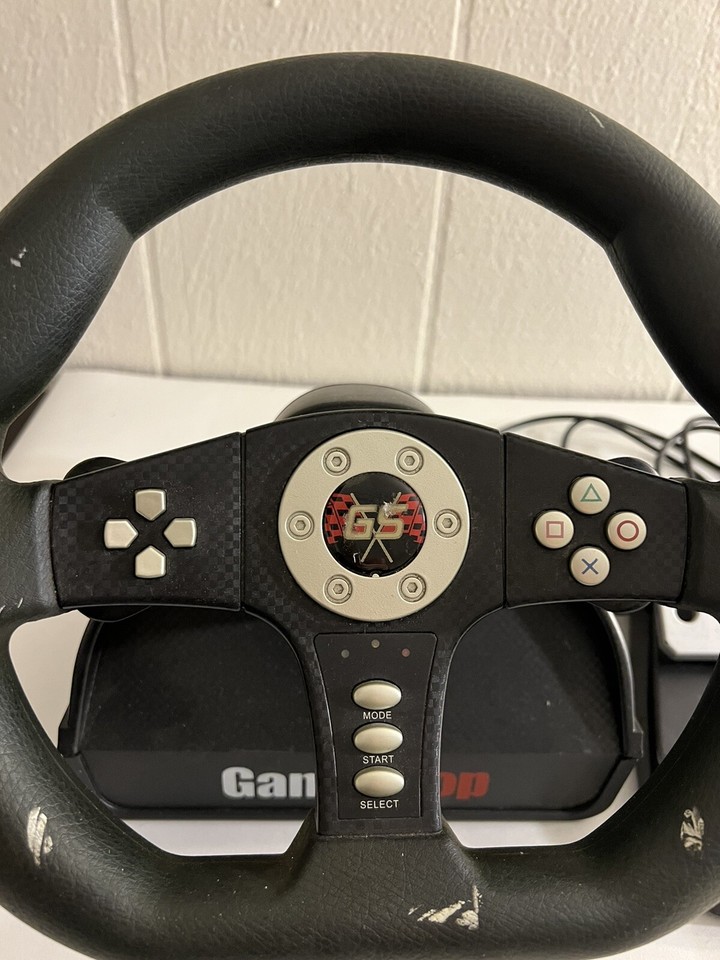 Gamestop PS2 Steering Wheel & Pedals for PS2 Racing Controller UNTESTED ...