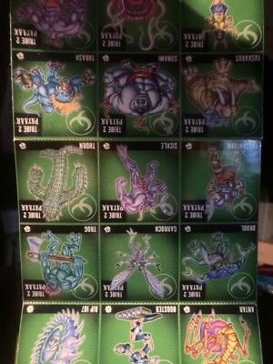 Vintage Radica Skannerz Moster cards Tribe 2 PATAAK 42 cards UNCUT ...