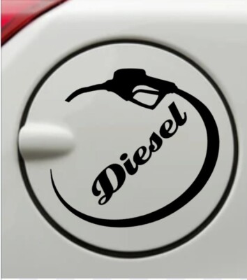 DIESEL FUEL ONLY STICKERS DECALS VINYL FUEL CAP FILLER FLAP CAR VAN ...
