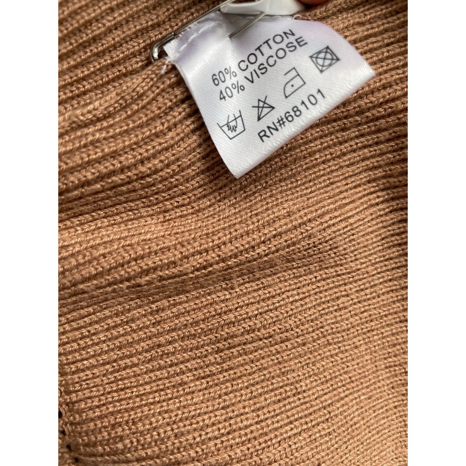 Belldini Ruffle Cardigan Vest Women XL Longline Cozy Relaxed Neutral ...