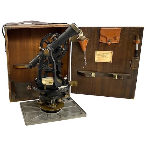 Keuffel & Esser Surveyor’s Transit Scope & Compass P5085C with Wooden ...