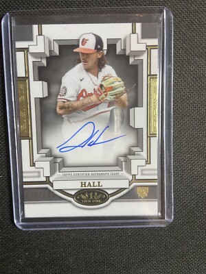 DL HALL 2023 Topps Tier One BOA-DH1 Certified Break Out RC Rookie Auto ...