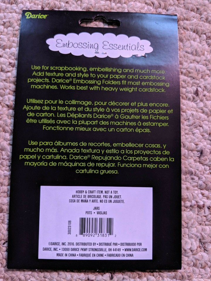 Darice embossing folder Jars | eBay