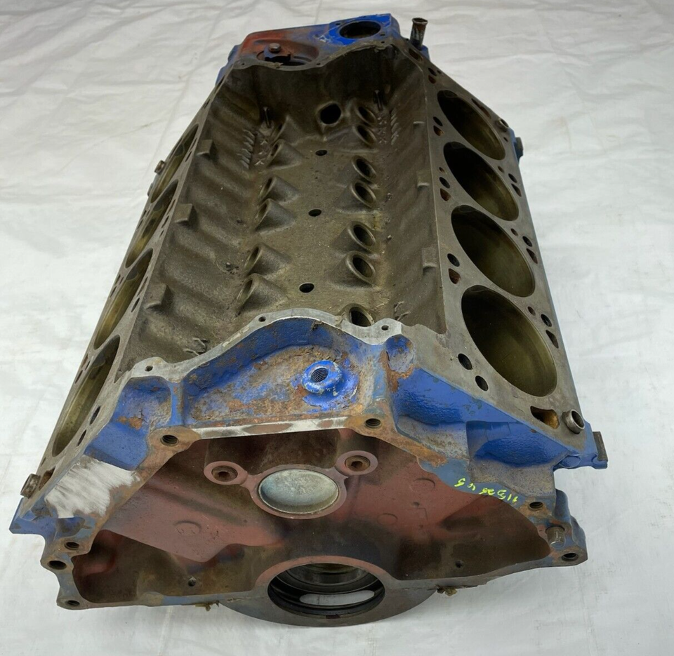 1970-1974 351 Cobra Jet Cleveland Engine Block CJ Standard Bore 4 Bolt ...
