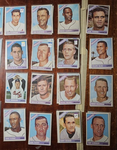 1966 Topps Braves lot of at least 35 commons/minor stars sleeved | eBay