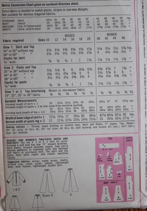 Simplicity 6507 Women's Size 44 & 46 Two-Piece Dress & Pantsuit ©1974 ...