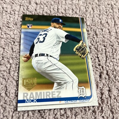 2019 Topps Update Nick Ramirez Detroit Tigers 150th Ann. Gold Stamp ...