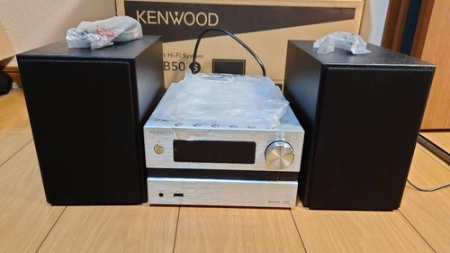 JVC Kenwood M-EB50-S Compact Hi-Fi System Silver CD Player Bluetooth AC ...