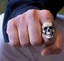 Skull 925 Sterling Silver Skull Head Men's Biker Rider Ring birthday ...