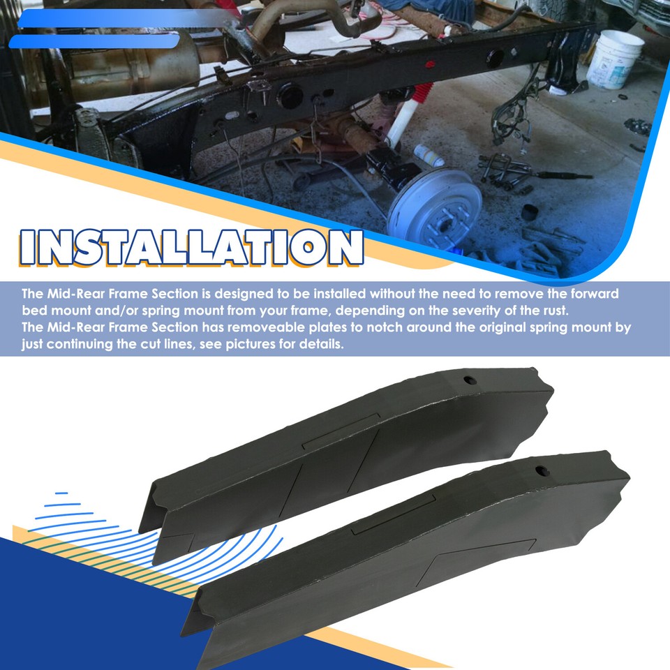 Mid&Mid-Rear Frame for 2007-2014 Chevy Silverado & Sierra 1500 Ext ...