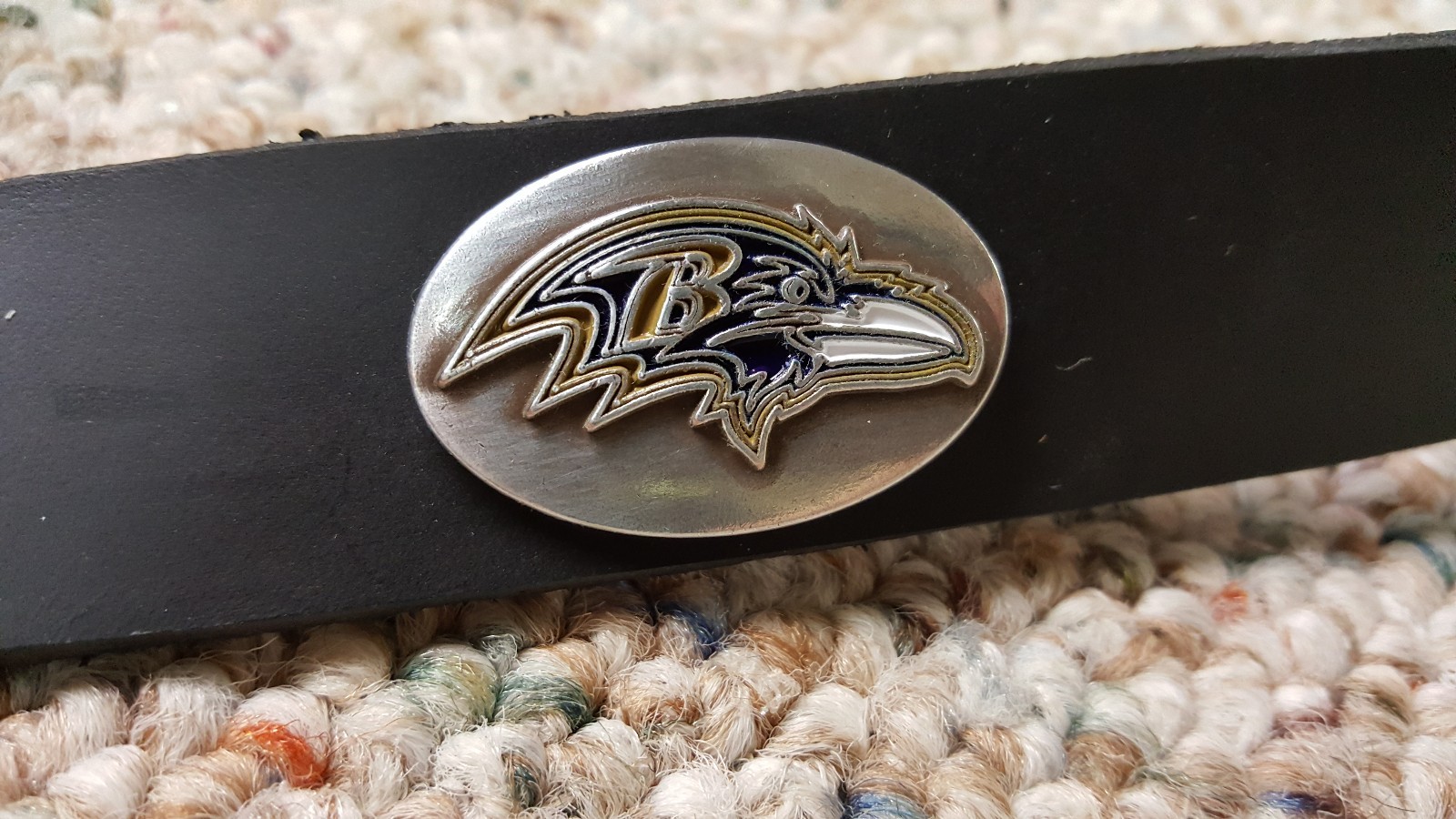 Baltimore Ravens Leather Mens Belt Black with Conchos Size 28 to 46 | eBay