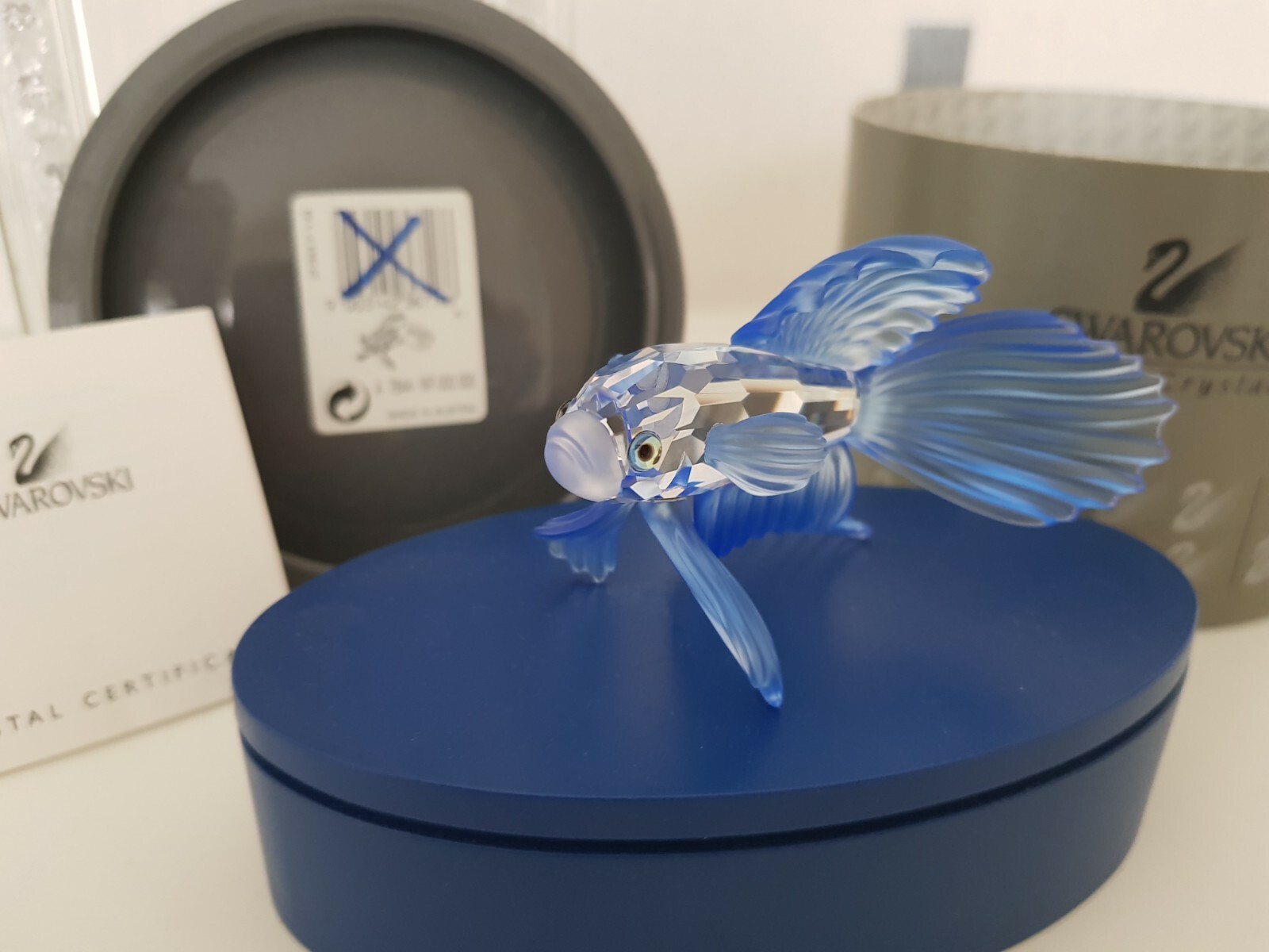 SWAROVSKI CRYSTAL 'BLUE SIAMESE FIGHTING FISH' | eBay