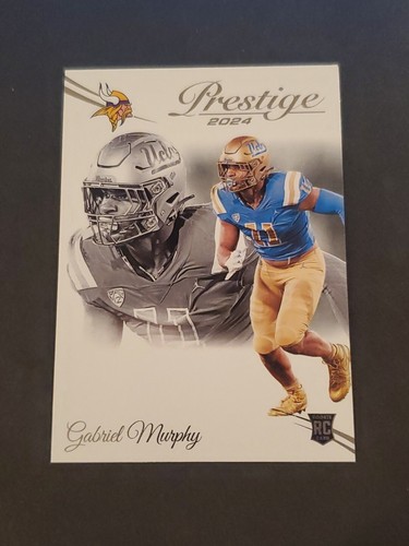 Gabriel Murphy 2024 Prestige Rookie RC #363 Minnesota Vikings | eBay