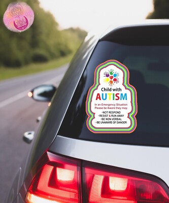 Autism Car Decal Sticker Non-verbal Autistic Child Autism Acceptance ...