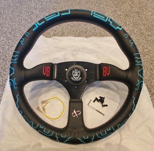 Fatlace Vertex embroided JDM Drift Deep Dish Steering Wheel Sim Racing ...