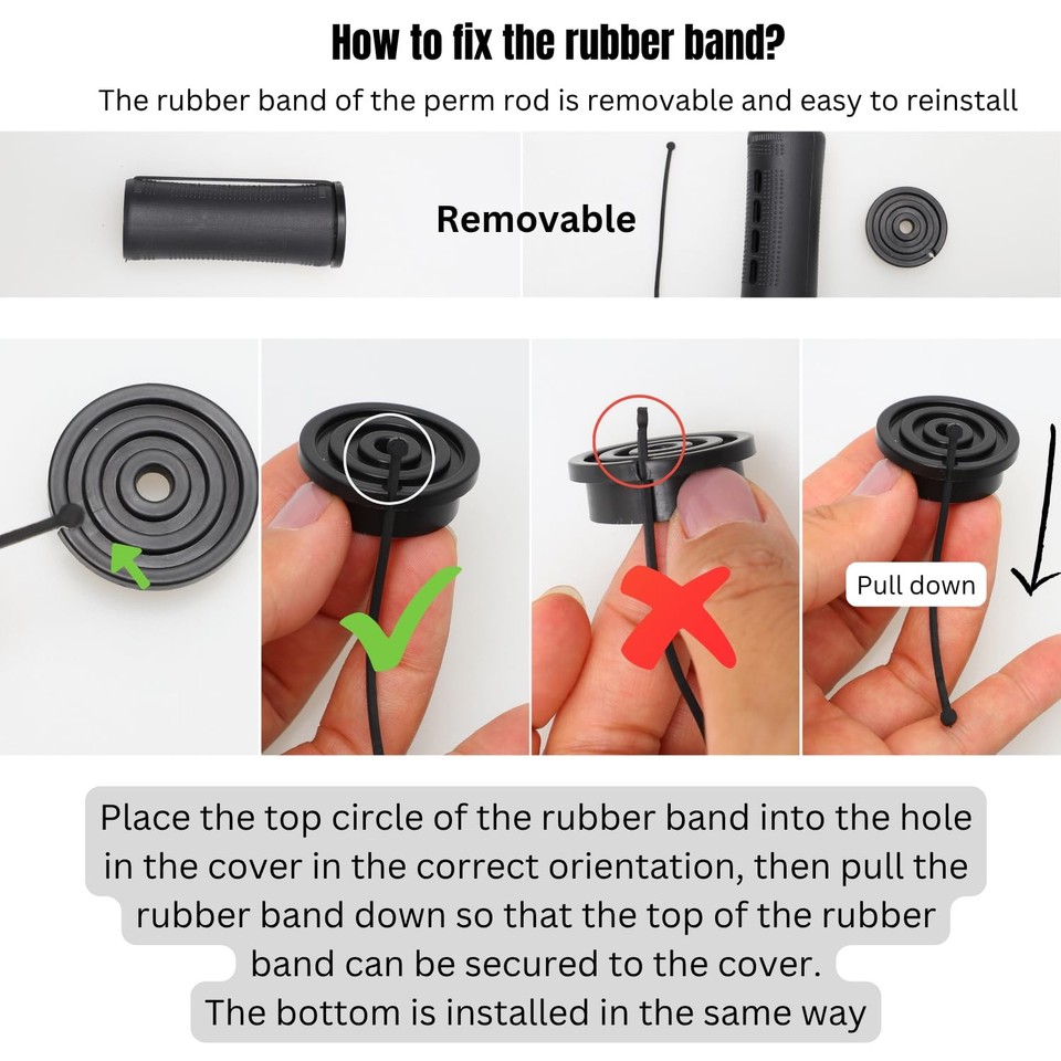 Jumbo Cold Wave Perm Rods Set (24 Pcs) for Women 1 Count (Pack of 24 ...