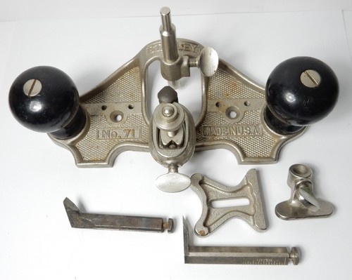 OLD STANLEY No 71 ROUTER WOOD PLANE w/ parts | eBay