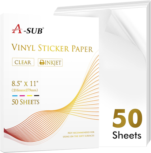 Clear Sticker Paper Inkjet Printers Waterproof Transparent Printable ...