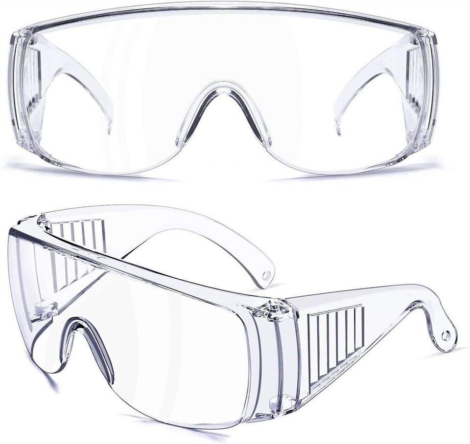 Safety Over Glasses, Protective Glasses Anti-Fog Lab Goggles,Clear ...