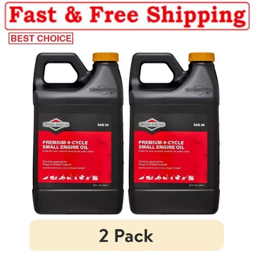 (2 Pack)Briggs & Stratton 4-Cycle 48 oz Small Engine Oil SAE 30.Best ...