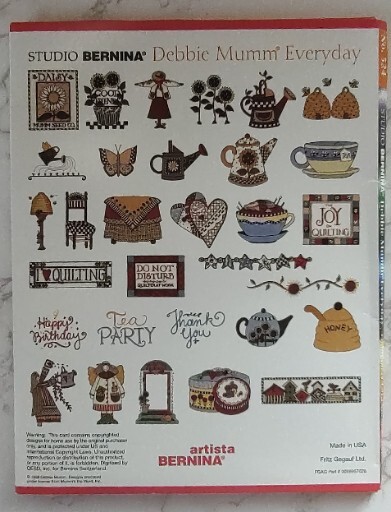 Studio Bernina Debbie Mumm Everyday 524 Artista Embroidery Card A18 | eBay