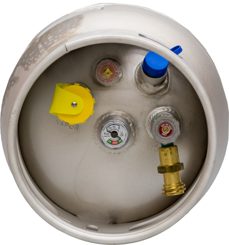 33.5 lb. Aluminum Forklift Propane Cylinder with Quick Fill Valve | eBay