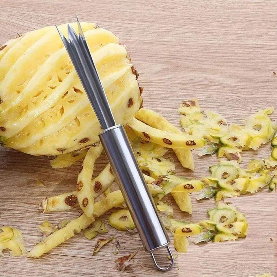 2pc Stainless Steel Pineapple Eye Peeler Remover Fruit Salad Cutter ...