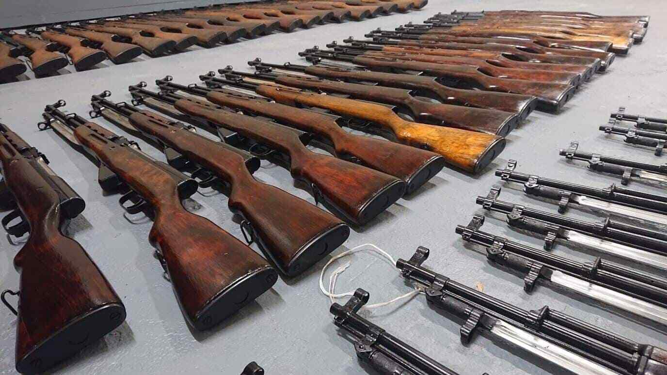 SKS Karabiner S Model 561 Type 63 ASSAULT RIFLE LAPEL PIN ARMY NAVY AIR ...