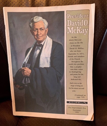 Sep 1964 The IMPROVEMENT ERA LDS Mormon Magazine David O. McKay Rare ...