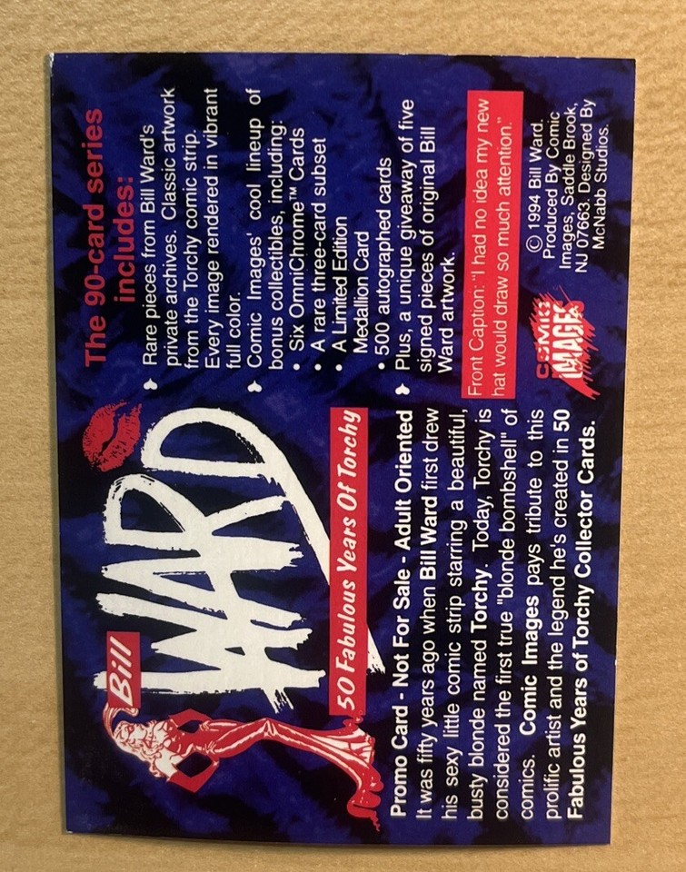50 Fabulous Years Of Torchy, Bill Ward, Promo Card, 1994 Comic Images ...