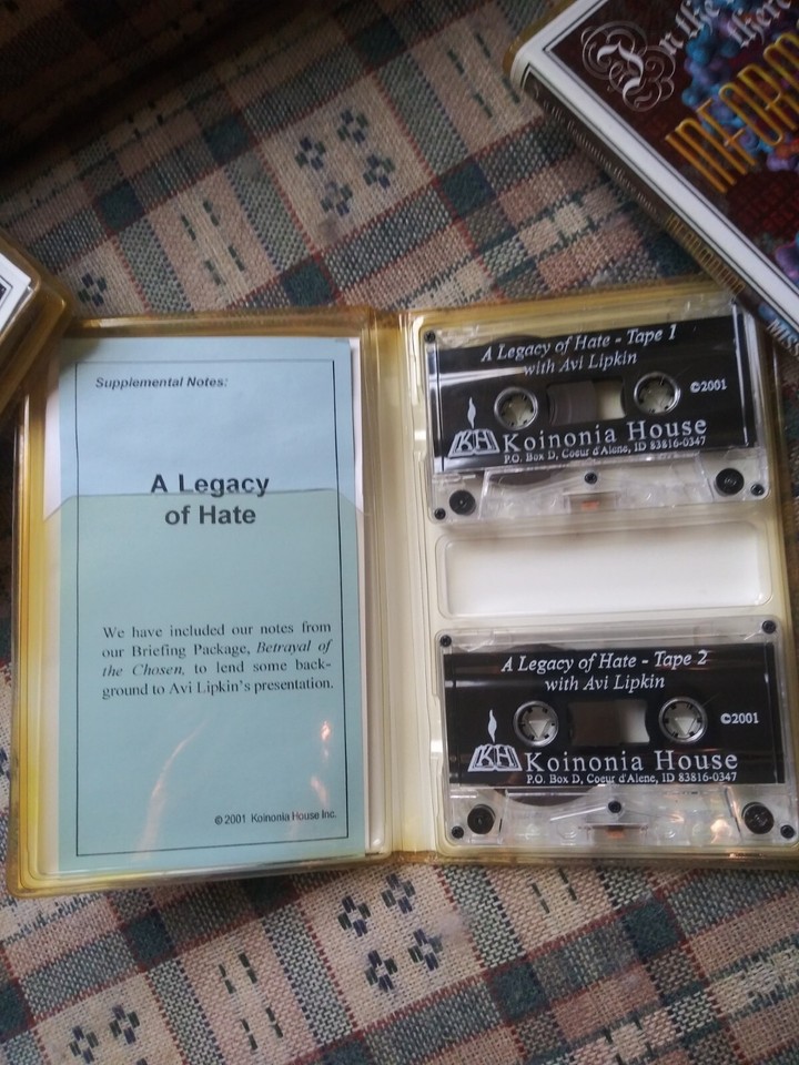 A LEGACY OF HATE, 2 AUDIO CASSETTES WITH NOTES, BY CHUCK MISSLER, AVI ...