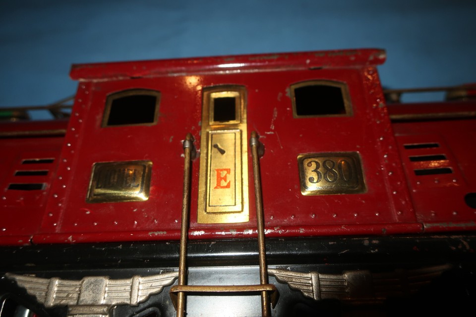 Lionel Pre-war Standard Gauge #380E Electric Locomotive. E Stamped on ...